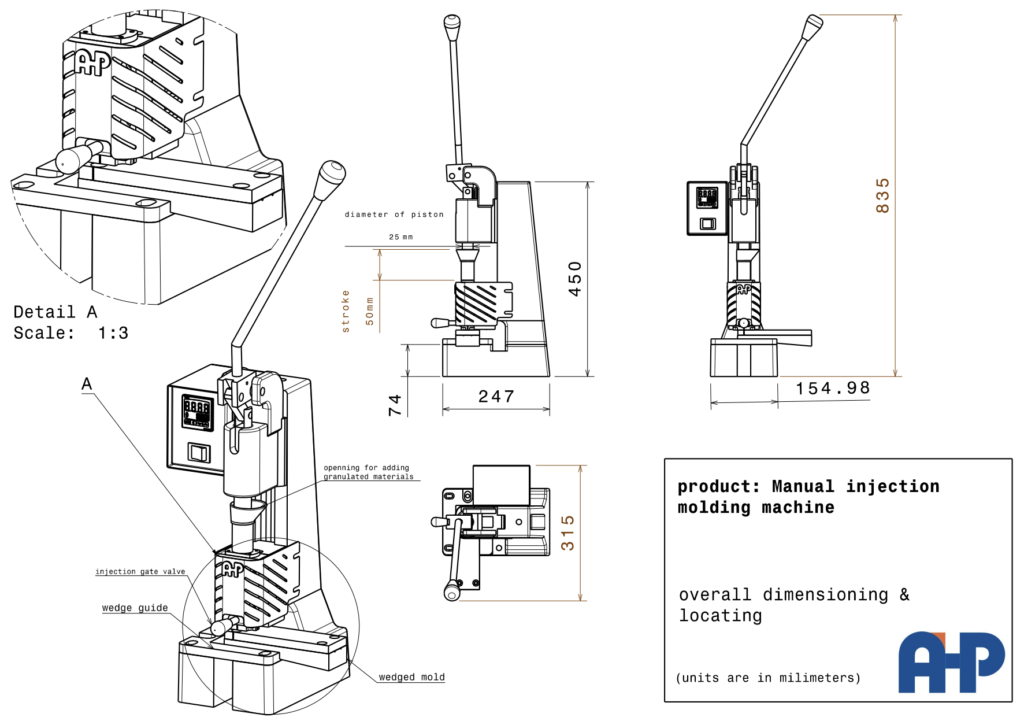 Manual Desktop Injection Molding Machine (Sample Preparation Device for ...